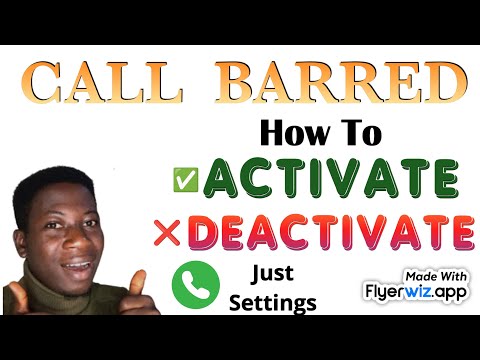 How to activate/deactivate Call Barring (Call barred) #callbarring