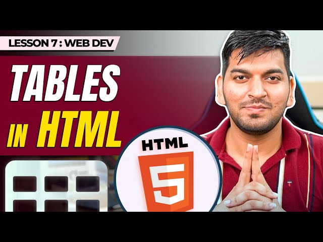 Understanding HTML Tables: Structure, Tags, and Practical Examples ...