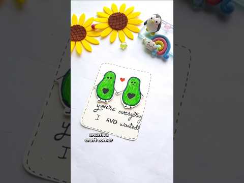 DIY Cute Card 🍐❤️ || Love Card 🥰 || Satisfying Creative Art 🎨#art #diy #easy #cards #gift #lovely