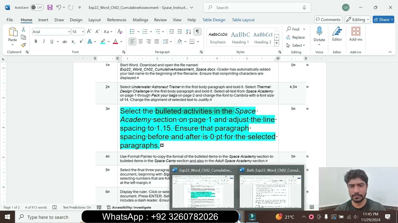 Exp22_Word_Ch02_CumulativeAssessment - Space | Word Ch02 CumulativeAssessment  Space | word Ch02
