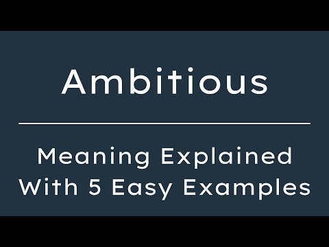 Ambitious Meaning in English With 5 Example Sentences, Ambitious Meaning in English