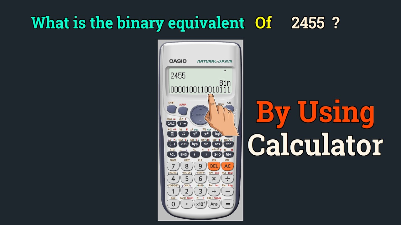 Using The Calculator , Find The Binary Equivalent Of 2455 ?