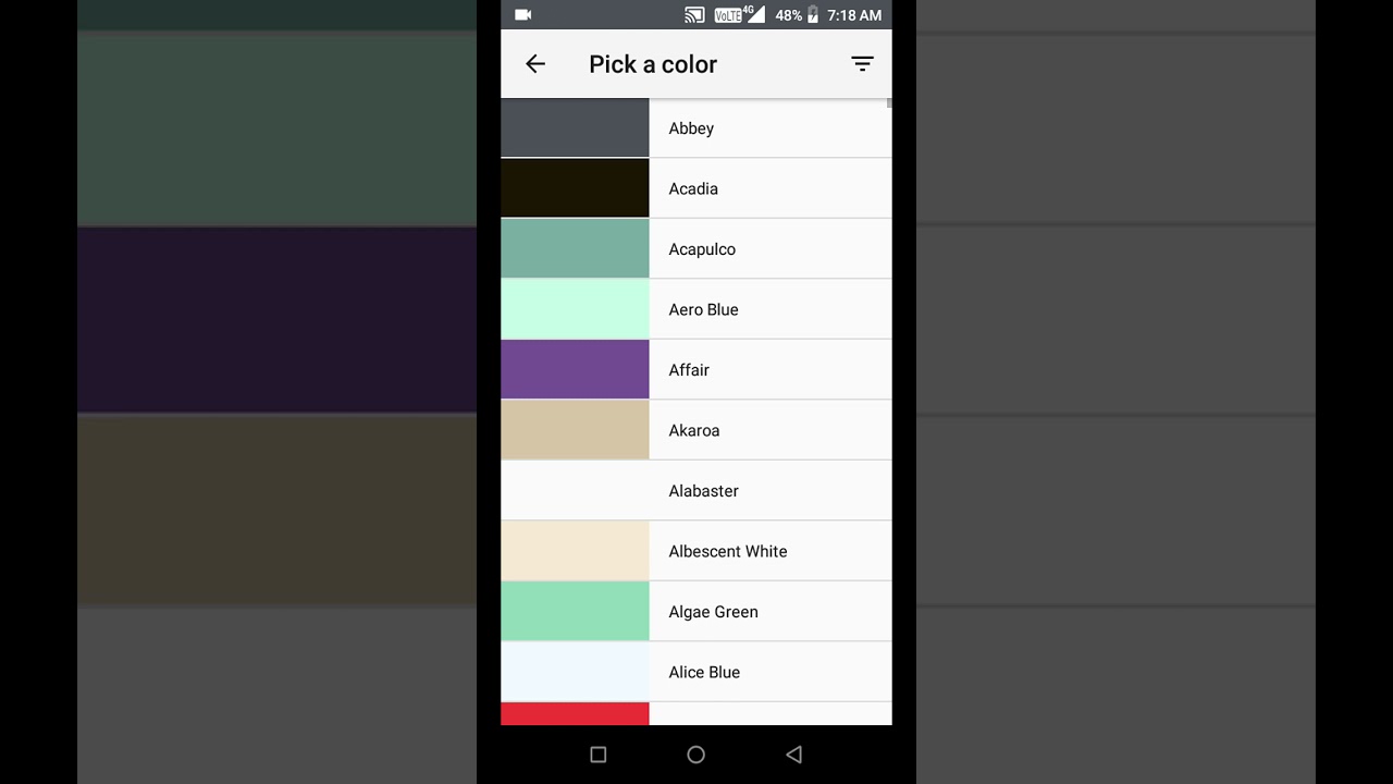 Solid color wallpaper for android phone.