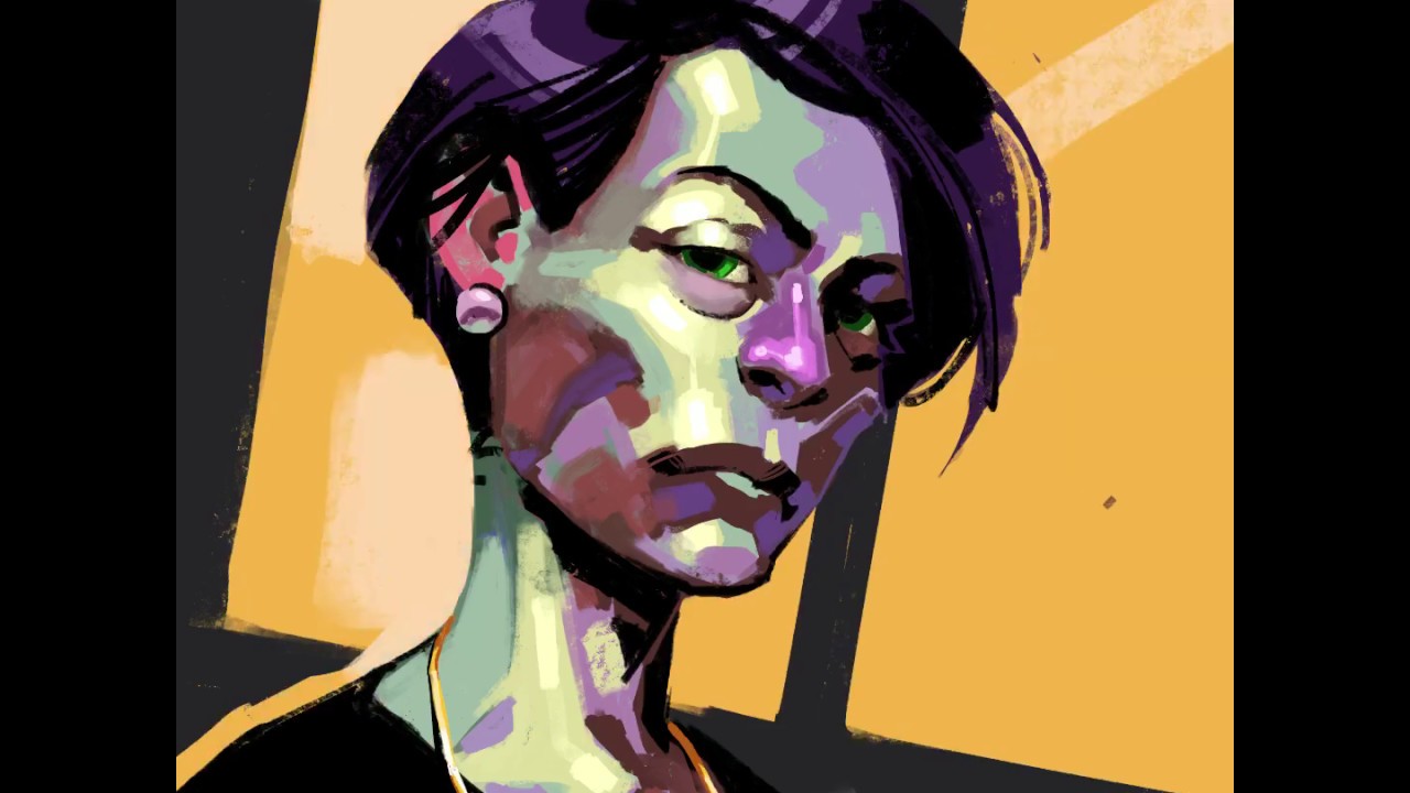 Disco Elysium fan art process #2 (Procreate)