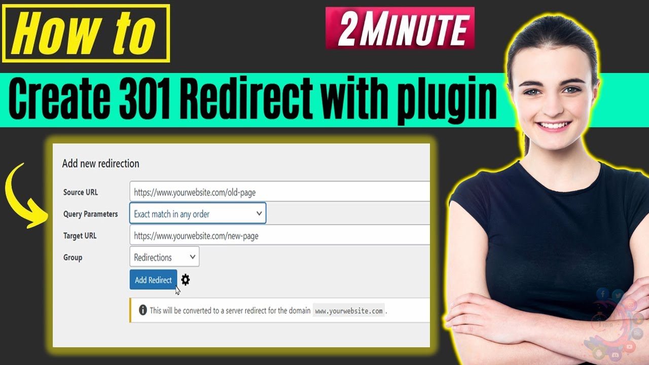 How to create 301 Redirect with plugin 2026