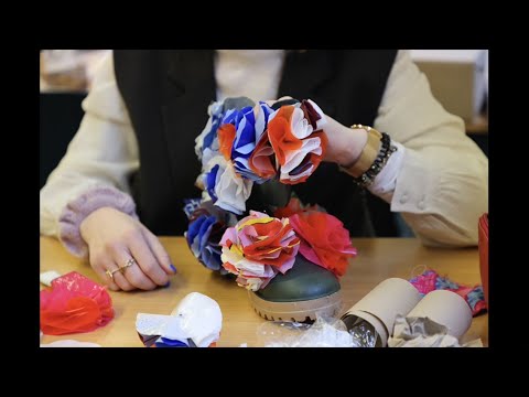 KINAMANIA - rubber boot upcycling project with Belgian fashion school HELMo