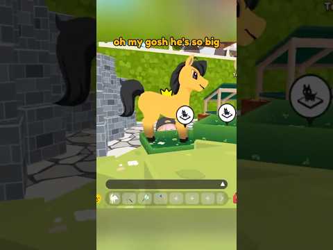 my horse is too big #playtogether