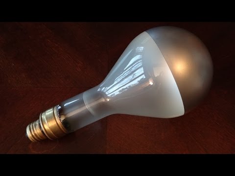 GE 300watt Silver Bowl Incandescent Light Bulb
