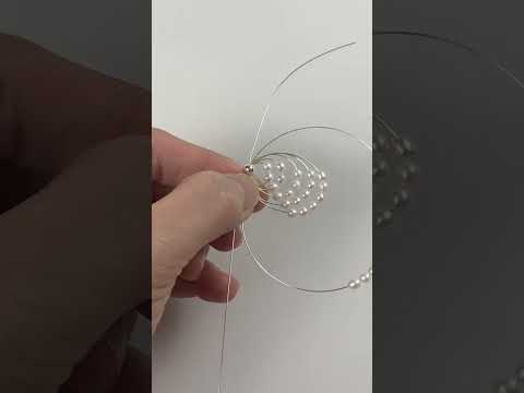 Original handmade millet pearl earrings original handmade diy handmade production process pearl ear