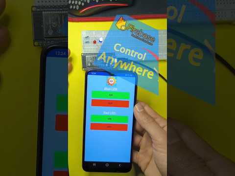 Control Devices Anywhere 🌍 with Google Firebase, MIT app inventor & ESP32 ✅ #diy #shorts