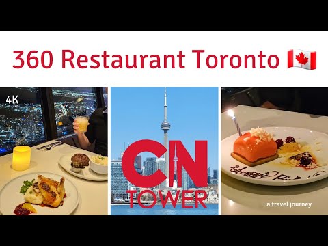 360 Restaurant at the CN Tower | Fine Dining | Toronto, Canada | 350 metre high revolving restaurant