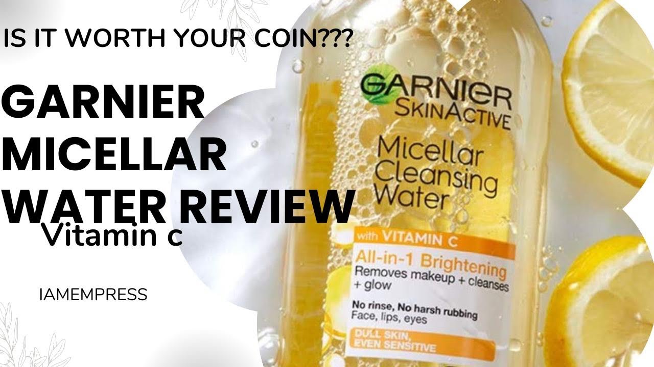 Garnier Micellar water Vitamin c 30 Days + Review #garnier #skincare #review