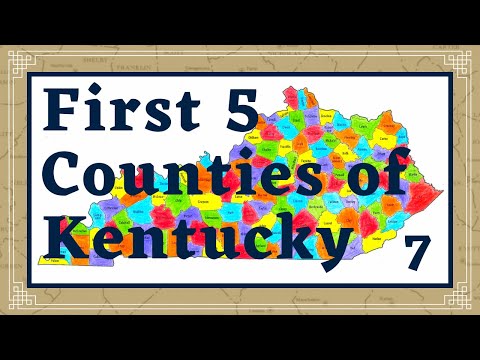 First Five Counties of Kentucky