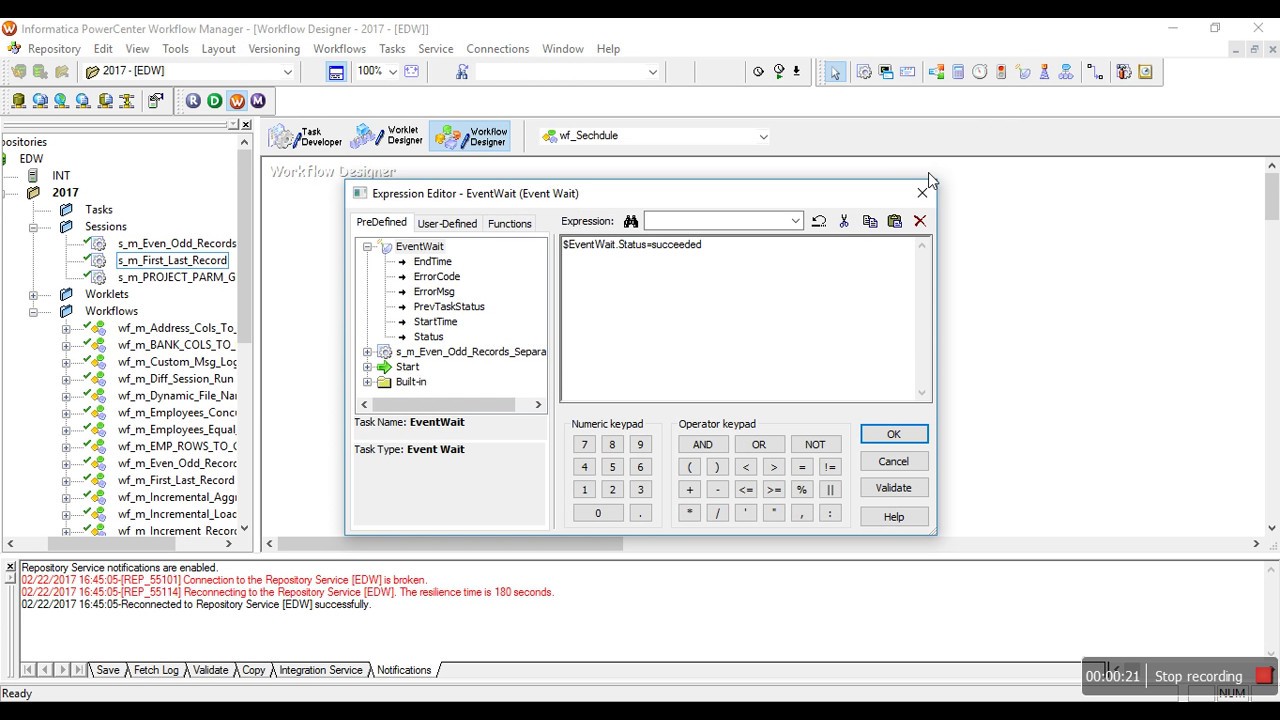 How to Sechdule a workflow to run at informatica level