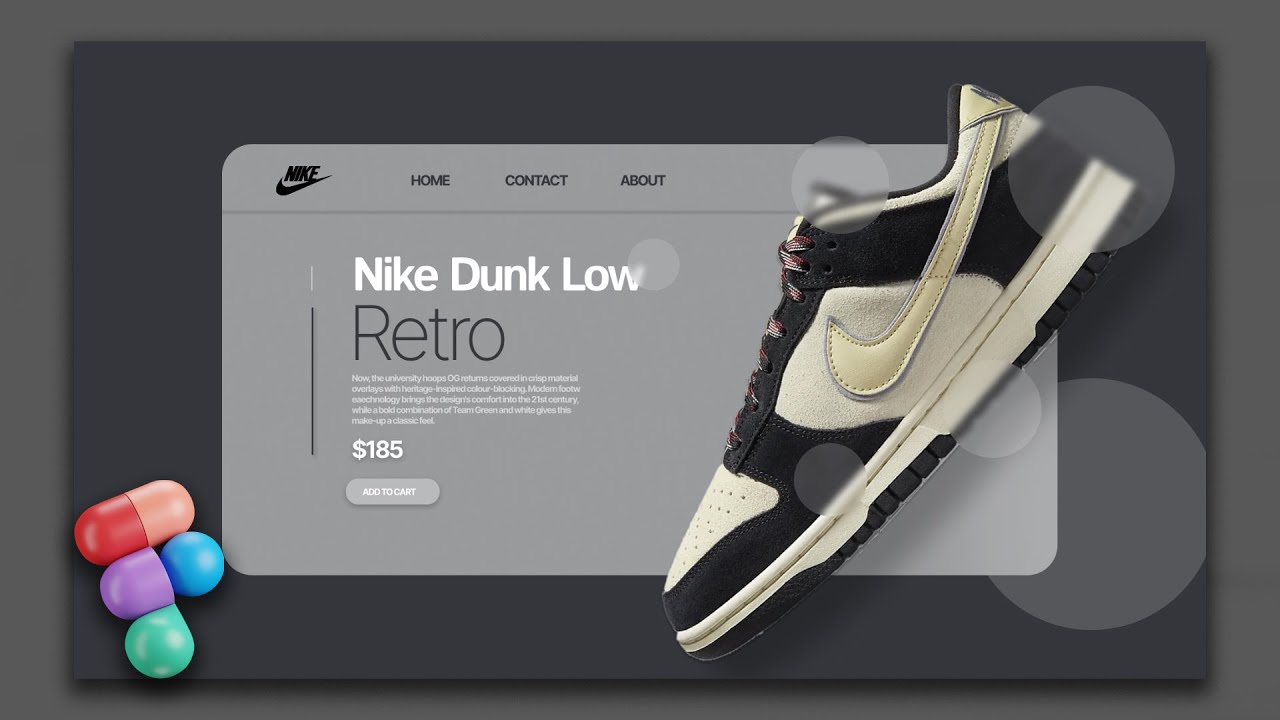 Figma Tutorial: Nike Website UI Design // Figma UI Design Tutorial