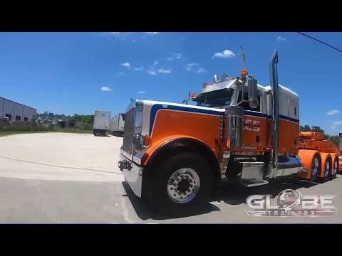 Nick Mothersed O/O of CCS Pipeline, Inc. Hooks up to his New Custom Globe Trailers Lowboy