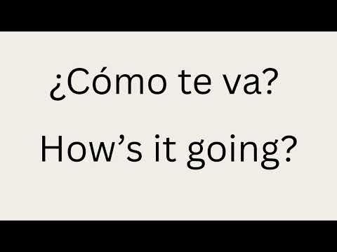 Basic spanish words and phrases