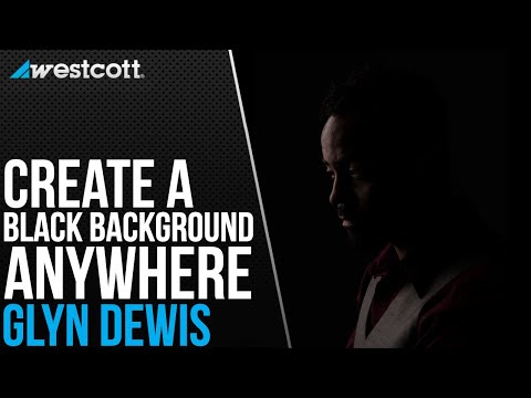 How to Create a Black Photography Background in Any Location