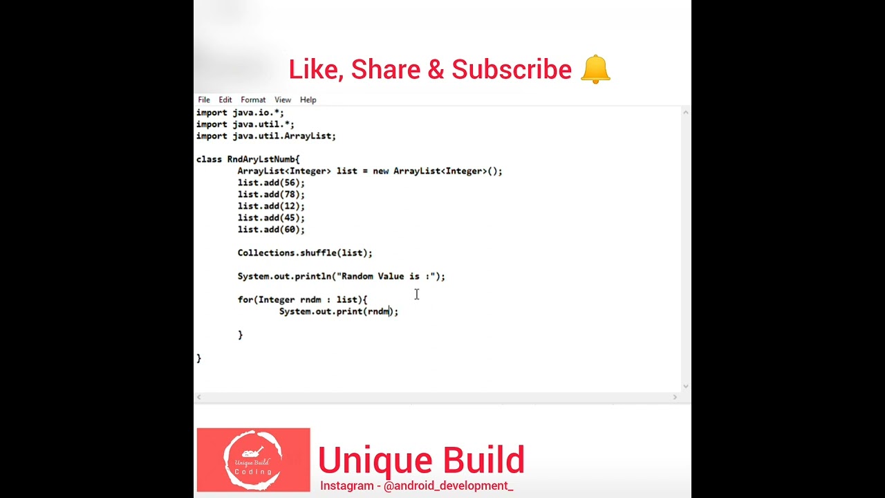 Getting Random Value from ArrayList in Java | ArrayList | Random Value | Shuffle in Collections