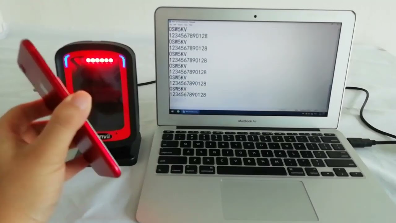 LENVII E633 2D Desktop Barcode Scanner, 1D, 2D & QR-code High-end Barcode Reader.