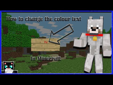 How to change the text colour on signs in Minecraft (Tutorial)