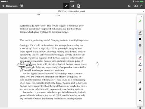 Uses of multiple regression
