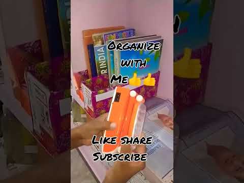 Book organization ideas/Organize with me/Study area makeover