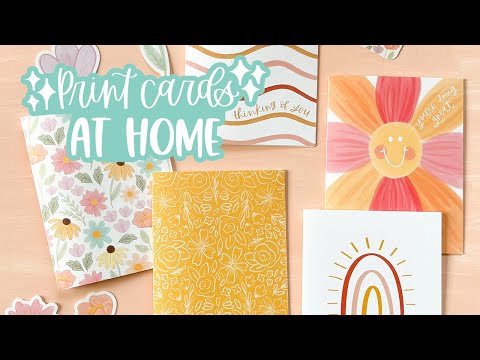 How to Print Cards At Home | Printer & Paper Recs, Cutting & Scoring Cards)