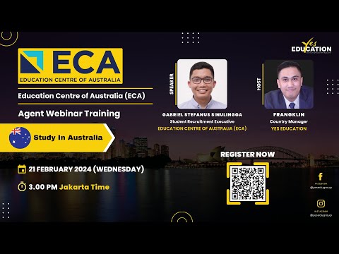 Education Centre of Australia, ECA - Yes Education Agent Webinar Training