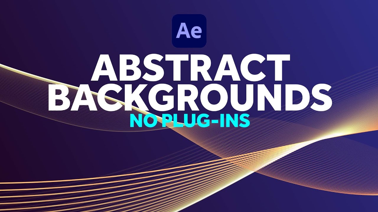 Abstract Background Animations in After Effects | Tutorial