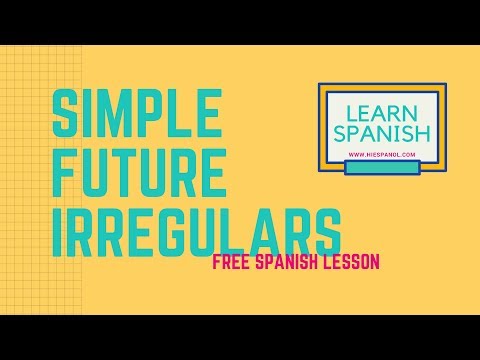 Irregular simple future forms. | Spanish lesson