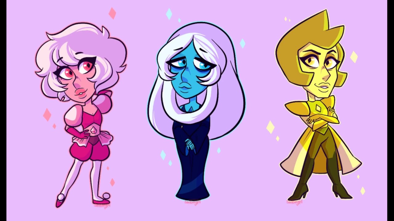 Steven Universe - Chibi Diamonds Speedpaint