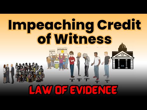 Impeaching credit of witness πππ¨π¨πΌββοΈ , according to Law of Evidence Urdu/Hindi