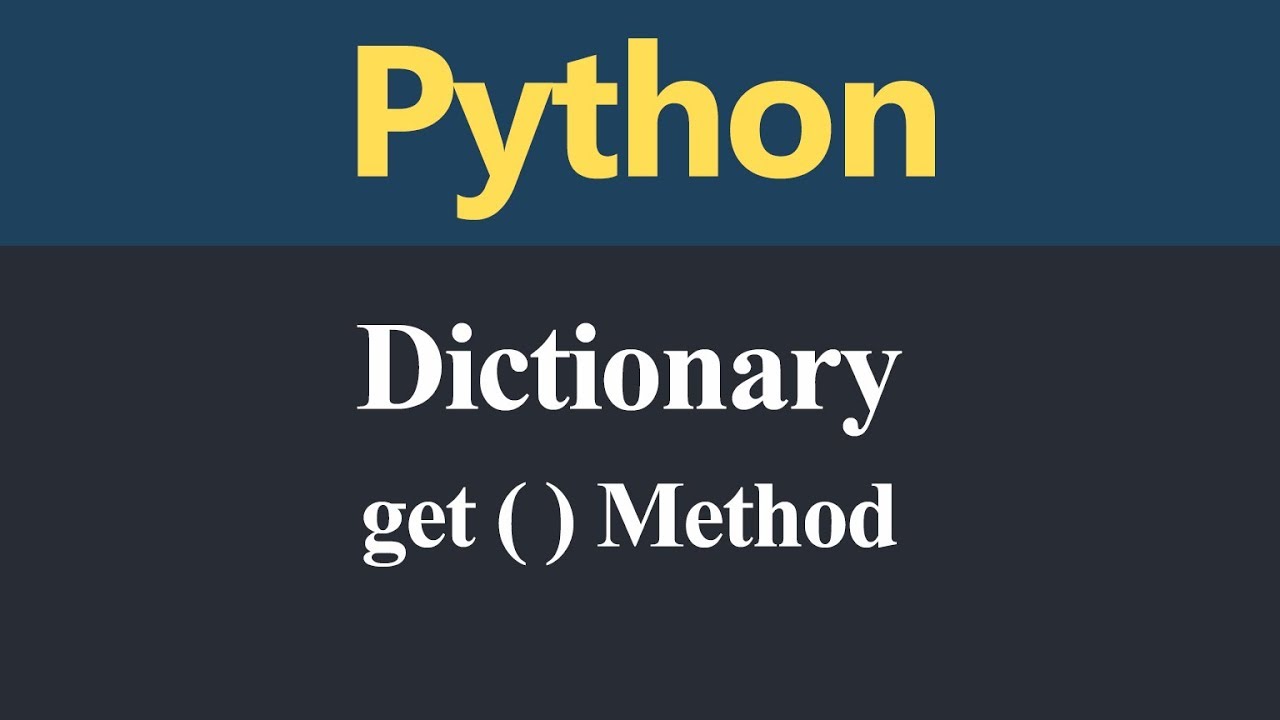 get Method in Python (Hindi)