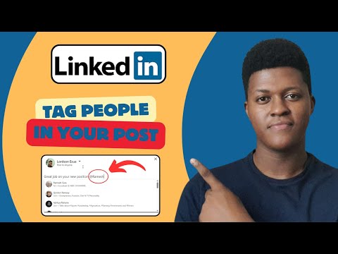 How To TAG PEOPLE on LinkedIn Post (2025)