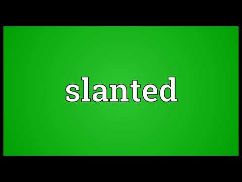 Slanted Meaning | Wordogram