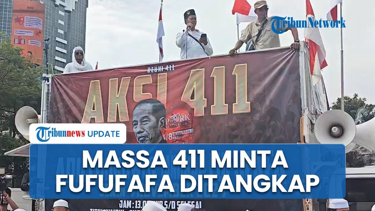 Aksi Reuni 411 Minta Jokowi Diadili hingga Fufufafa Ditangkap, Rizieq ...