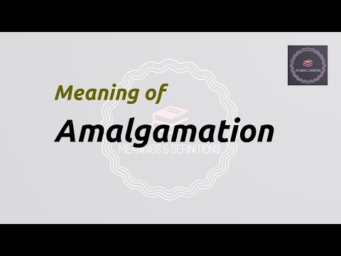Meaning of "Amalgamation" (Noun) in Hindi | Amalgamation का मतलब हिंदी में