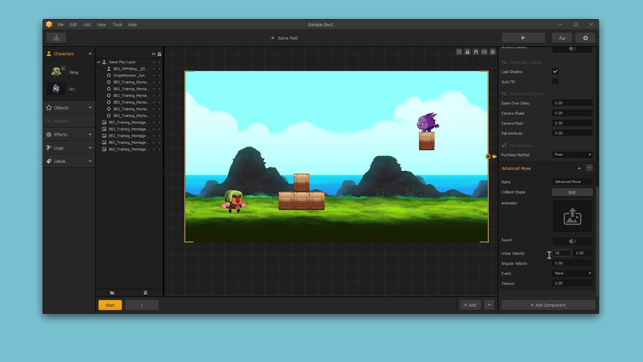 Character Components - Buildbox 2 Tutorial