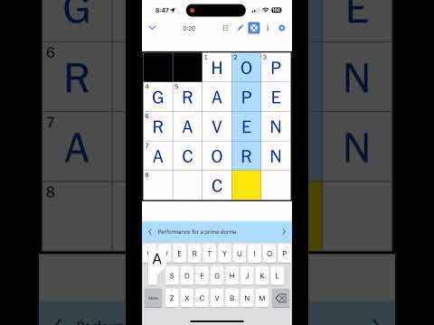 OMFG!! 31 second NYT mini Crossword #how #nytimes #gaming #tips #shorts #crossword #gamer