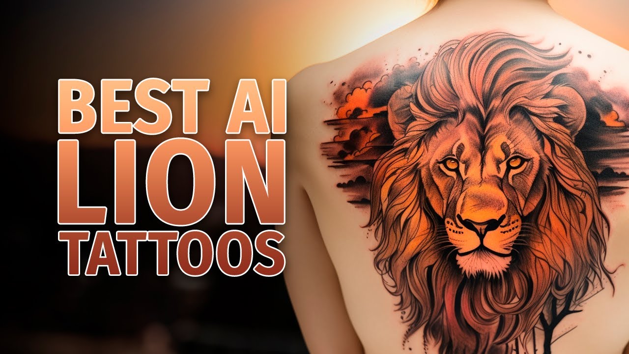Lion Tattoo: AI-Crafted Lion Tattoo Showcase