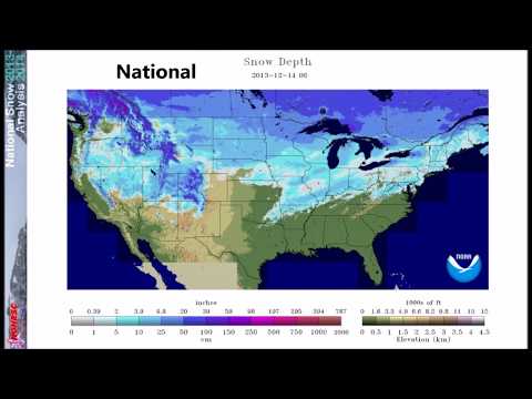 A look back on: The Winter of 2013-14 - National Snow Depth Timelapse