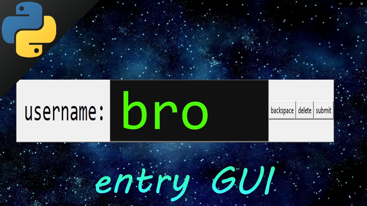 Learn Python tkinter GUI user input easy ⌨️