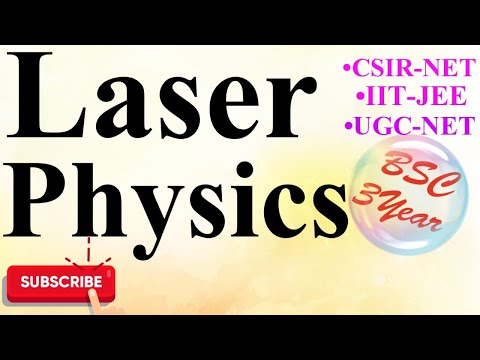 LASER PHYSICS|Easy Notes|Bsc 3year|CSIR-NET|IIT-JEE|UGC-NET