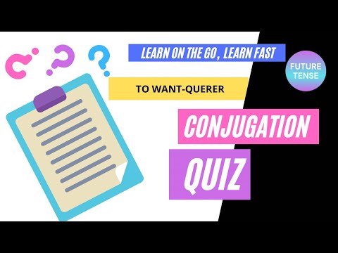 TO WANT-QUERER: Spanish Irregular Verb Conjugation Quiz |Future Tense Practice