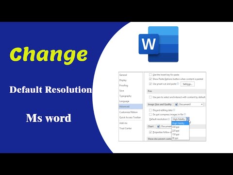 How to Change the Default Resolution in Ms Word | ACP Tech