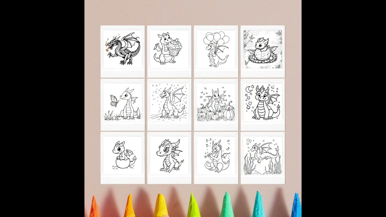 Creative Dragon Coloring Pages with Child Certificate, Fun Printable PDF for Kids