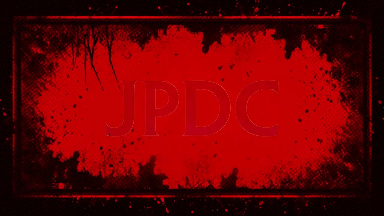 Red Black Grunge Ink Splatter Comic Halftone Frame Background Loop (4K Preview) - Royalty Free Stock