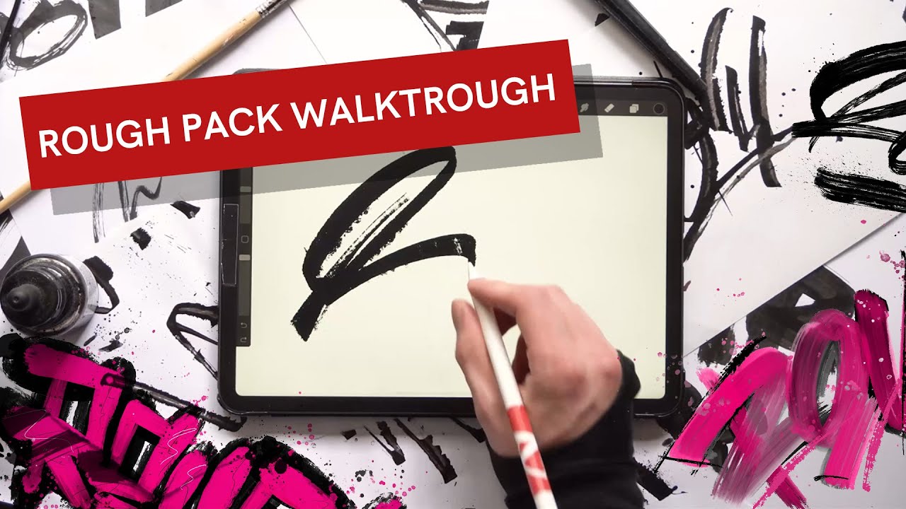 Rough Pack - Walkthrough - Texture Brushes for Procreate